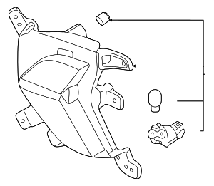 2020-2022 Kia | Lamp Reflector | 92406-G5500 | Kia Auto Parts