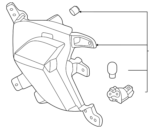 2020-2022 Kia | Lamp Reflector | 92406-G5500 | Kia Auto Parts