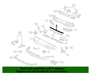 1991-2001 Acura NSX Seal 71152-SL0-010 | OEM Parts Online