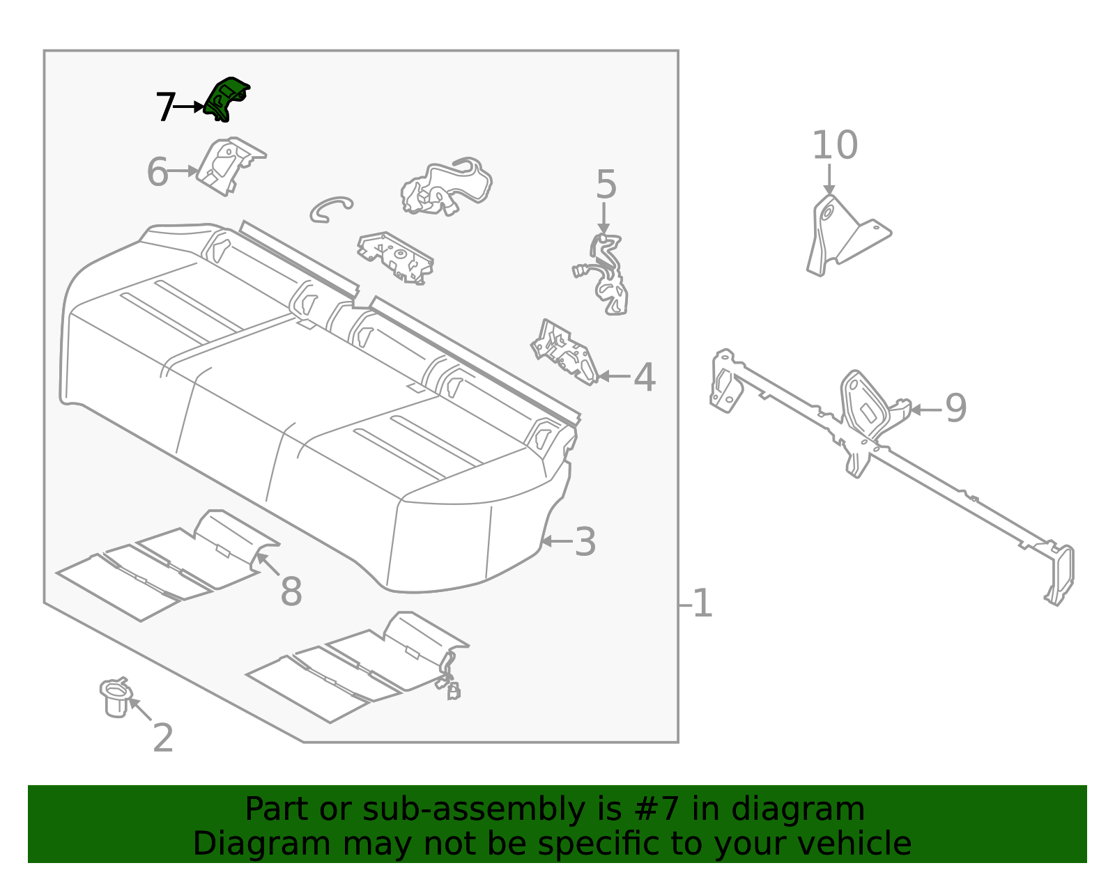 2021-2025 Nissan Rogue Bezel 88047-6RA0A | Bill Kay Nissan Parts