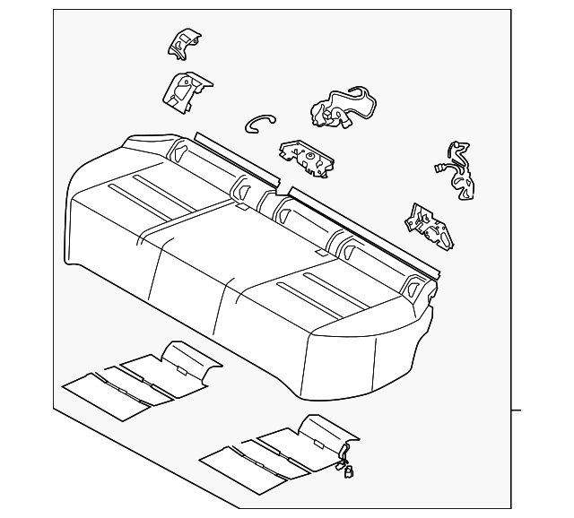 2021-2025 Nissan Rogue Cushion Assembly 88300-6RA1D | Temecula Nissan Parts