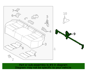 88606-6RA0B - Seat Hinge 2021-2024 Nissan Rogue | Nissan Parts ...