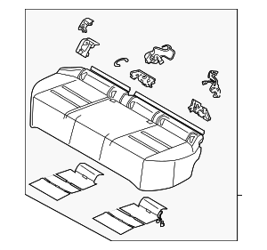 2021-2023 Nissan Rogue Cushion Assembly 88300-6RA2A | OEM Parts Online
