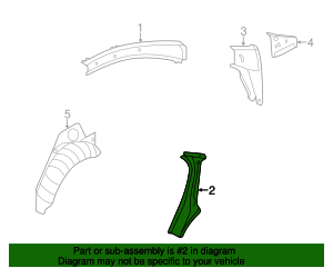 2012-2018 BMW C-pillar support, right 41-21-7-298-004 | AutoNationParts.com