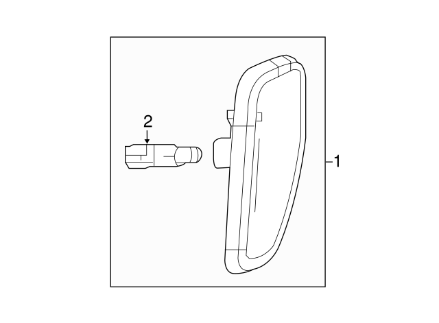 2015-2020 Jeep Renegade Side Marker Lamp - Passenger Side (RH ...