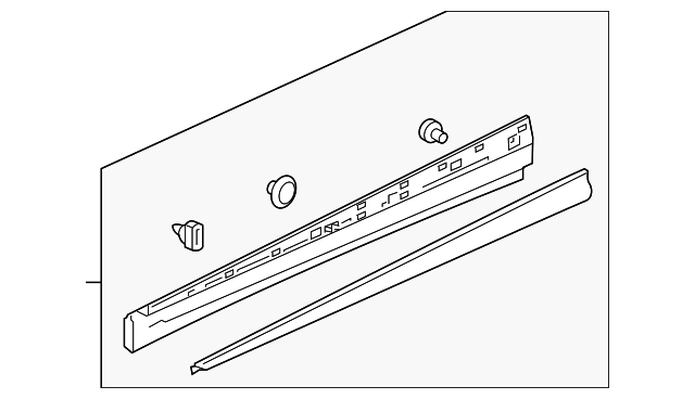 2021-2022 Chevrolet Bolt EV Front Passenger Side Door Lower Molding ...