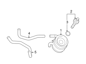 2003-2006 Toyota Oil Cooler Bolt 15695-22010 | OEM Parts Online