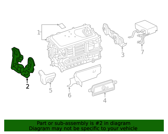 G9214-47070 - Drive Motor Inverter Bracket - 2016-2022 Toyota | Toyota ...