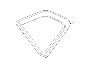 83312-6MA0A - Quarter Glass 2017-2022 Nissan Rogue Sport | Nissan Parts ...
