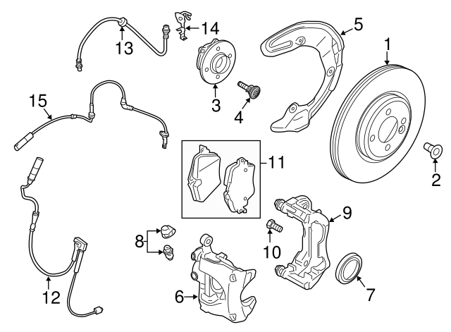 2017-2024 Mini Wear Sensor 34-35-1-543-830 | BMW Mini Parts Depot
