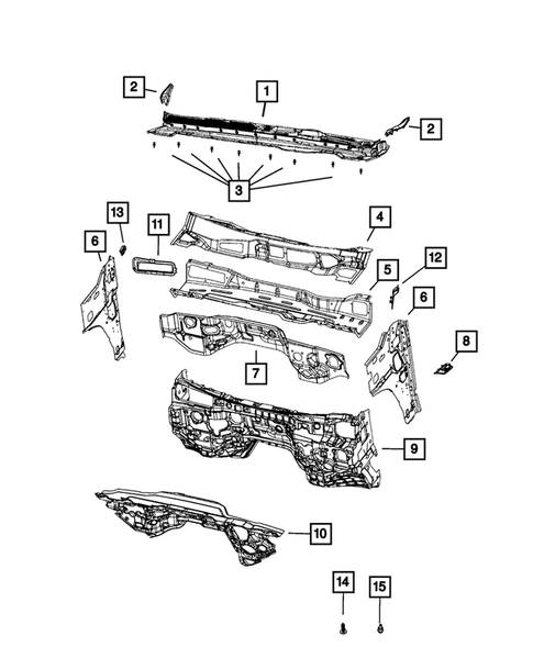 Cowl and Dash Panel for 2024 Ram 1500 | Mopar Estores