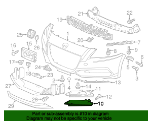71102-SZT-J00 - Cover R Front Fog Light - 2015 Honda CR-Z | Genuine ...