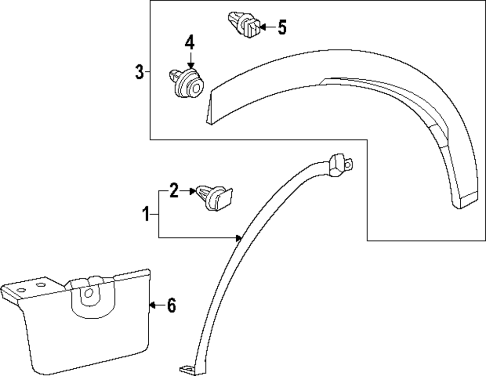 2023-2025 Lexus Wheel Opening Molding 75606-0E900 | OEM Parts Online