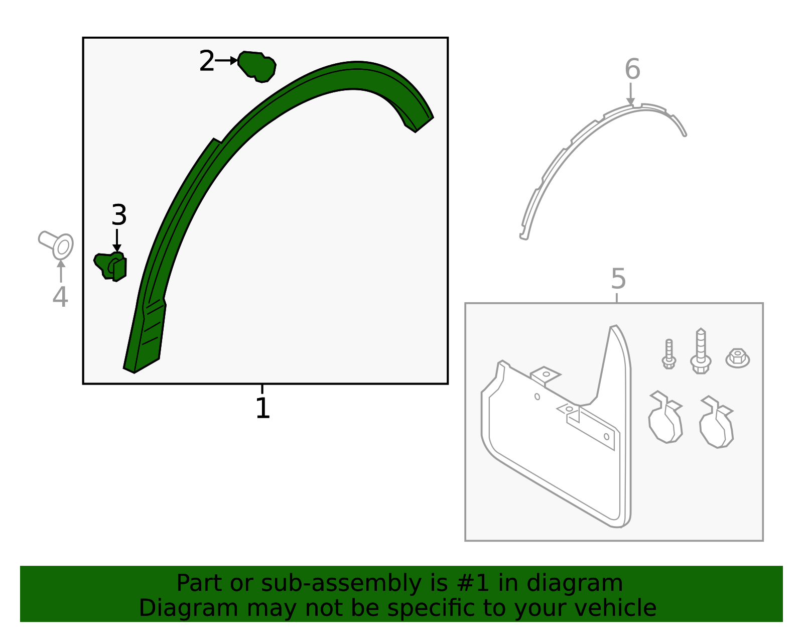 83A-853-818-A-GRU - Wheel Opening Molding 2019-2024 Audi Q3 ...