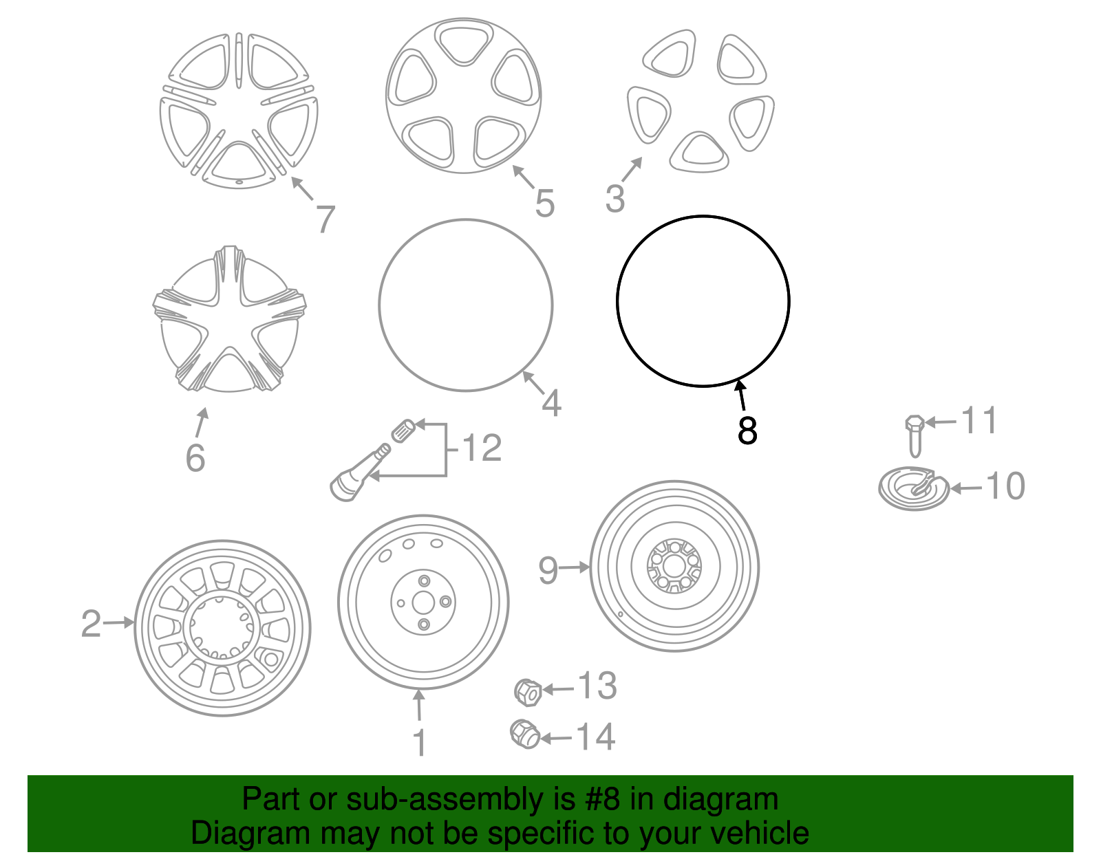 2000-2002 Mazda Wheel, Alloy 9965-12-7070 | Retail Performance Auto Parts