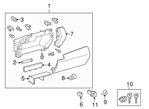 2010-2012 Lexus Pad 55403-48040-C0 | OEM Parts Online