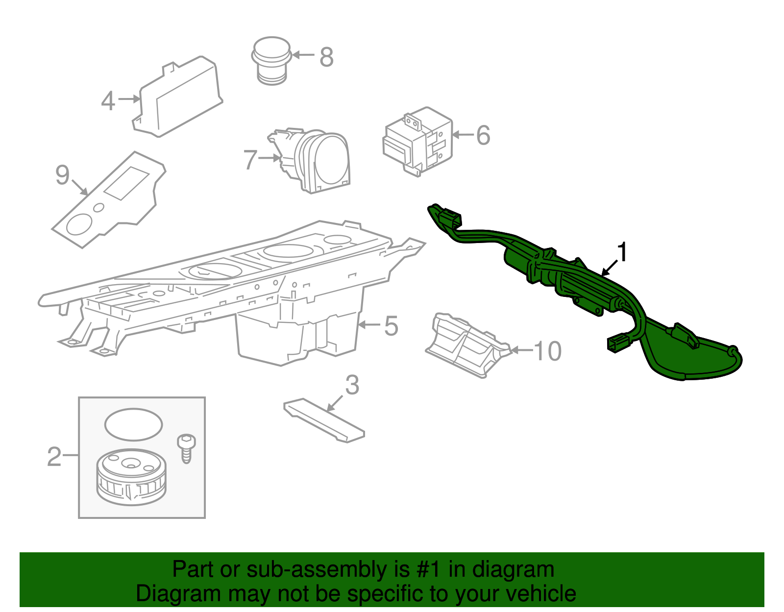 2003-2010 Jaguar Parking Brake Control C2C40572 | Jaguar Parts Direct