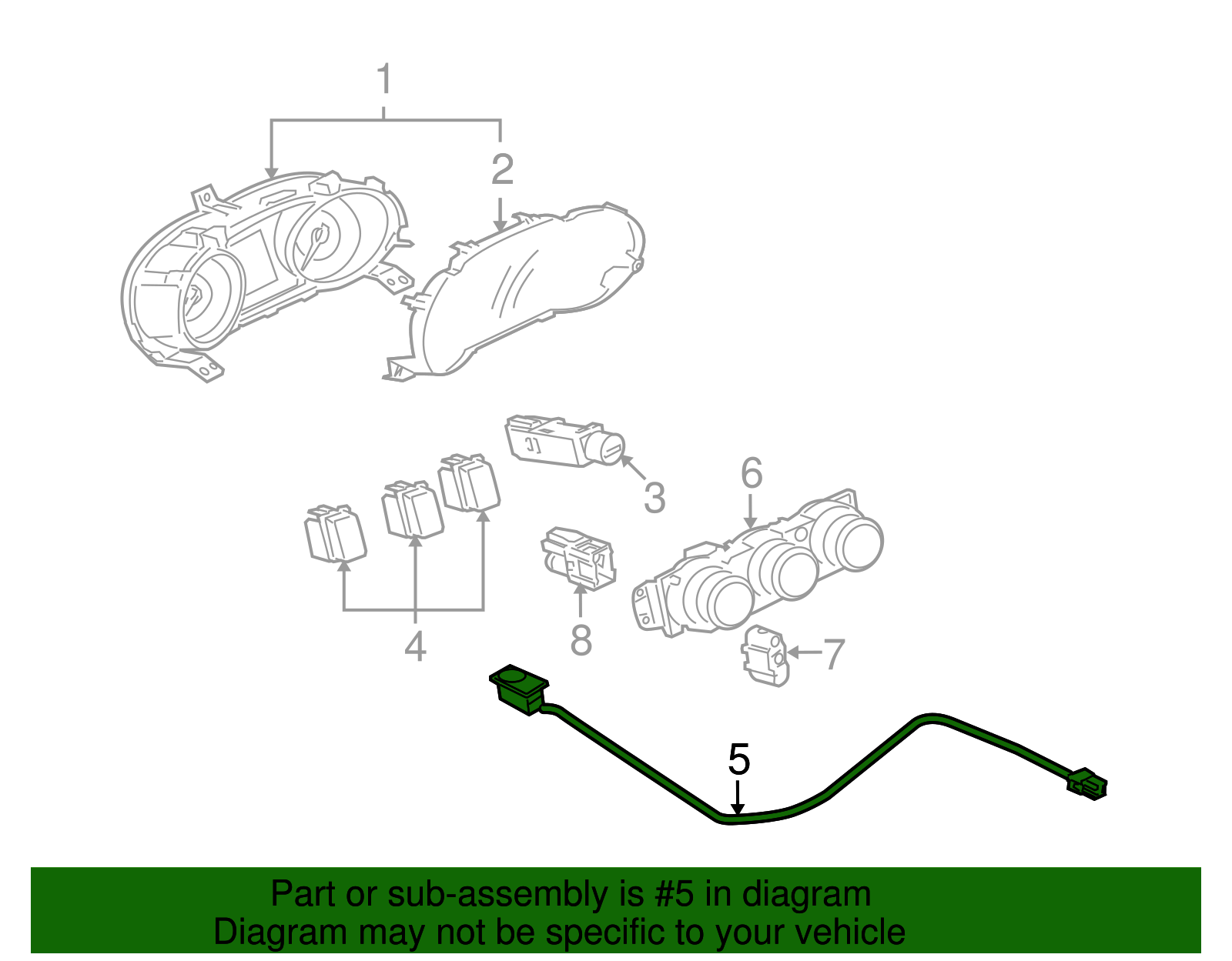 7825A003 - Sunload Sensor 2008-2017 Mitsubishi Lancer | Mitsubishi ...