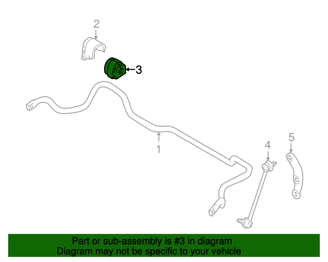 2000-2003 BMW Stabilizer rubber mounting 31-35-2-229-421 ...