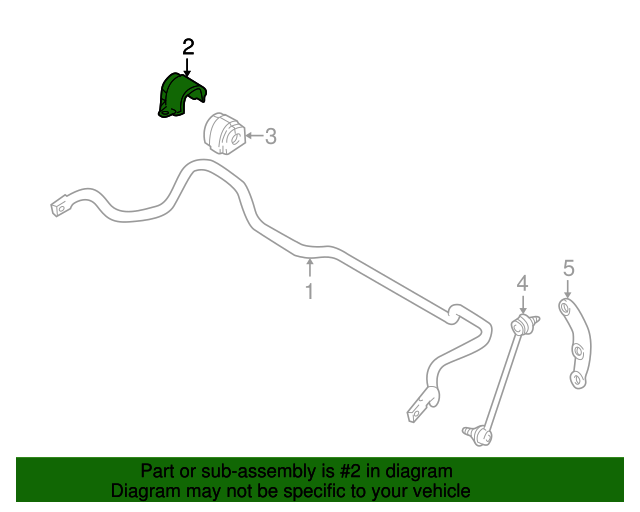 Genuine BMW 31-35-1-091-989 | Stabilizer Bar Bracket | FREE Shipping on ...