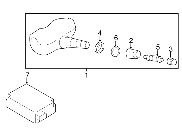 2013-2020 Toyota TPMS Sensor Valve SU003-00755 | Toyota Parts Center