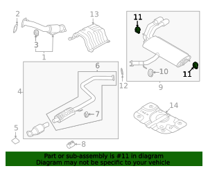 2021-2022 Hyundai Elantra Muffler & Pipe Hanger 28780-AA900 | OEM Parts ...