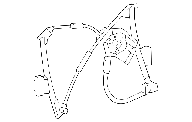 2005-2013 Chevrolet Corvette Front Driver Side Window Regulator with ...