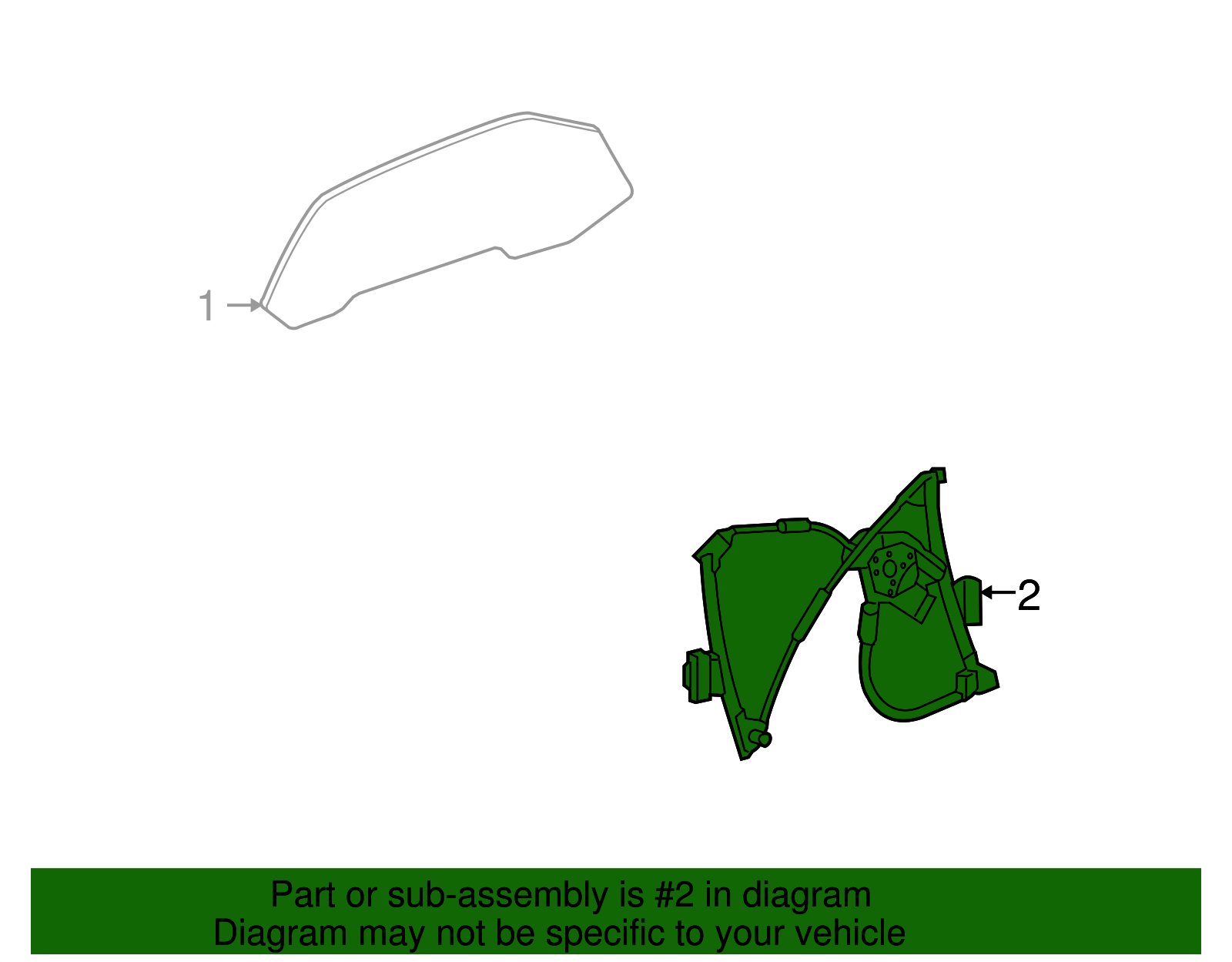 2005-2013 Chevrolet Corvette Front Driver Side Window Regulator with ...