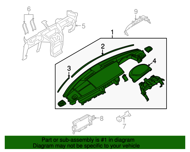 2014-2016 Land Rover LR4 Instrument Panel LR044344 | OEM Parts Online