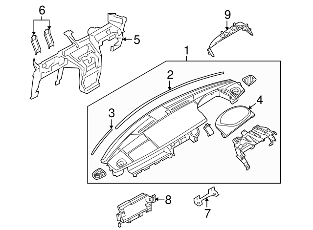 2010-2016 Land Rover LR4 Instrument Panel LR044210 | OEM Euro Parts
