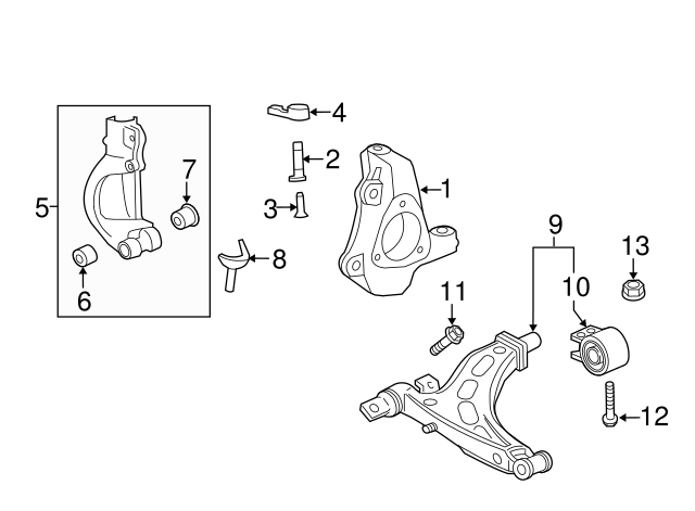 2017-2018 Buick LaCrosse Front Passenger Side Lower Control Arm ...