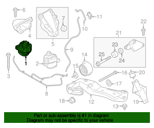 22-11-6-777-382 - Engine Mount 2014-2016 BMW | AutoNationParts.com