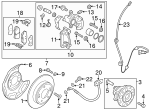 51711-2E000 - Disc Brake Caliper Bracket Mounting Bolt 2007-2019 Kia ...