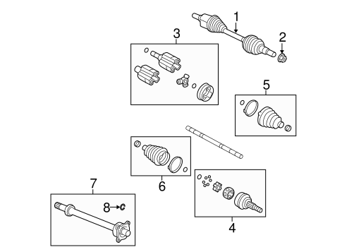 Axle Shaft & Joints for 2016 Chevrolet Traverse | GM Parts Center