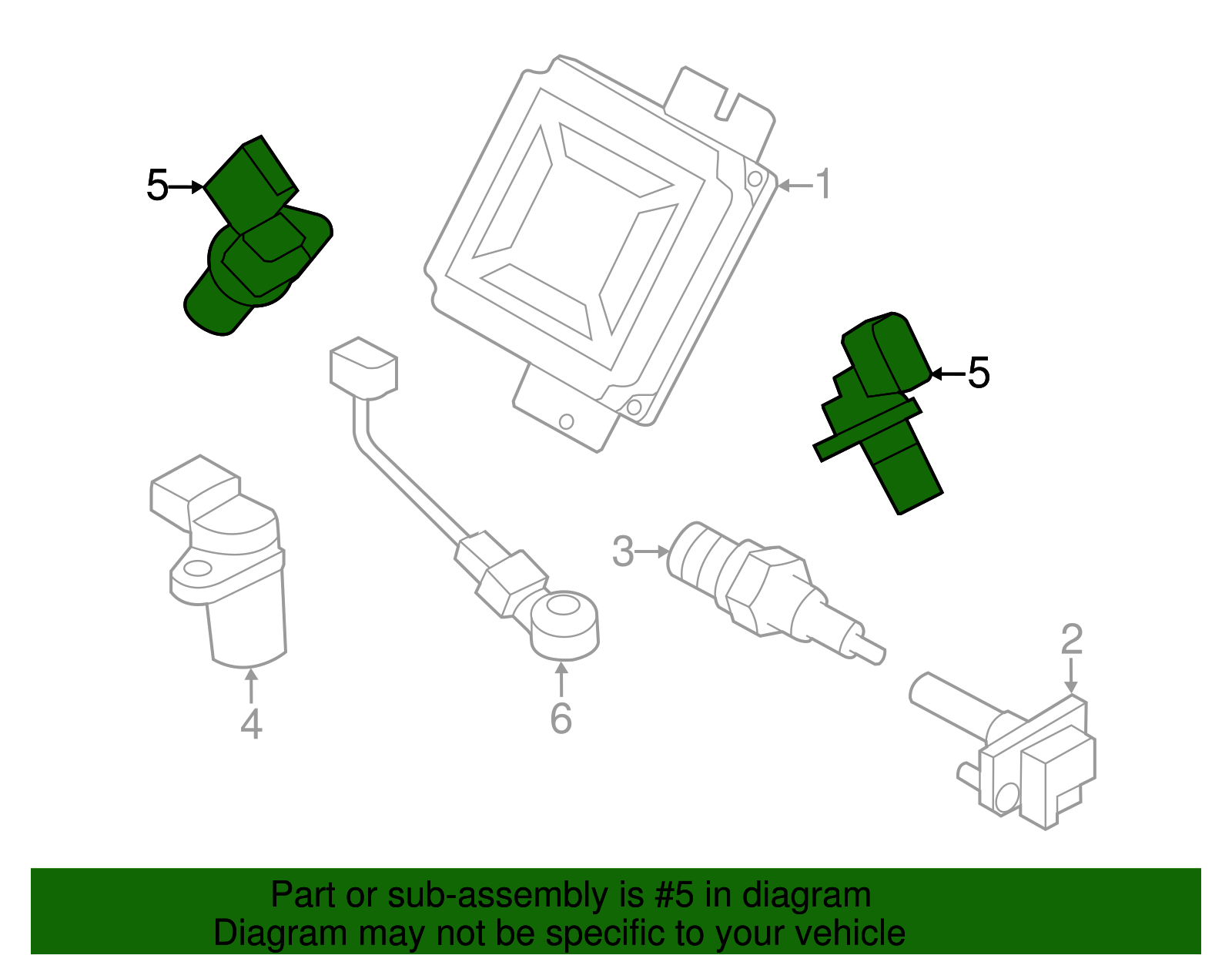 2004-2020 Subaru Engine Camshaft Position Sensor STI WRX 2.0L 2.5L ...