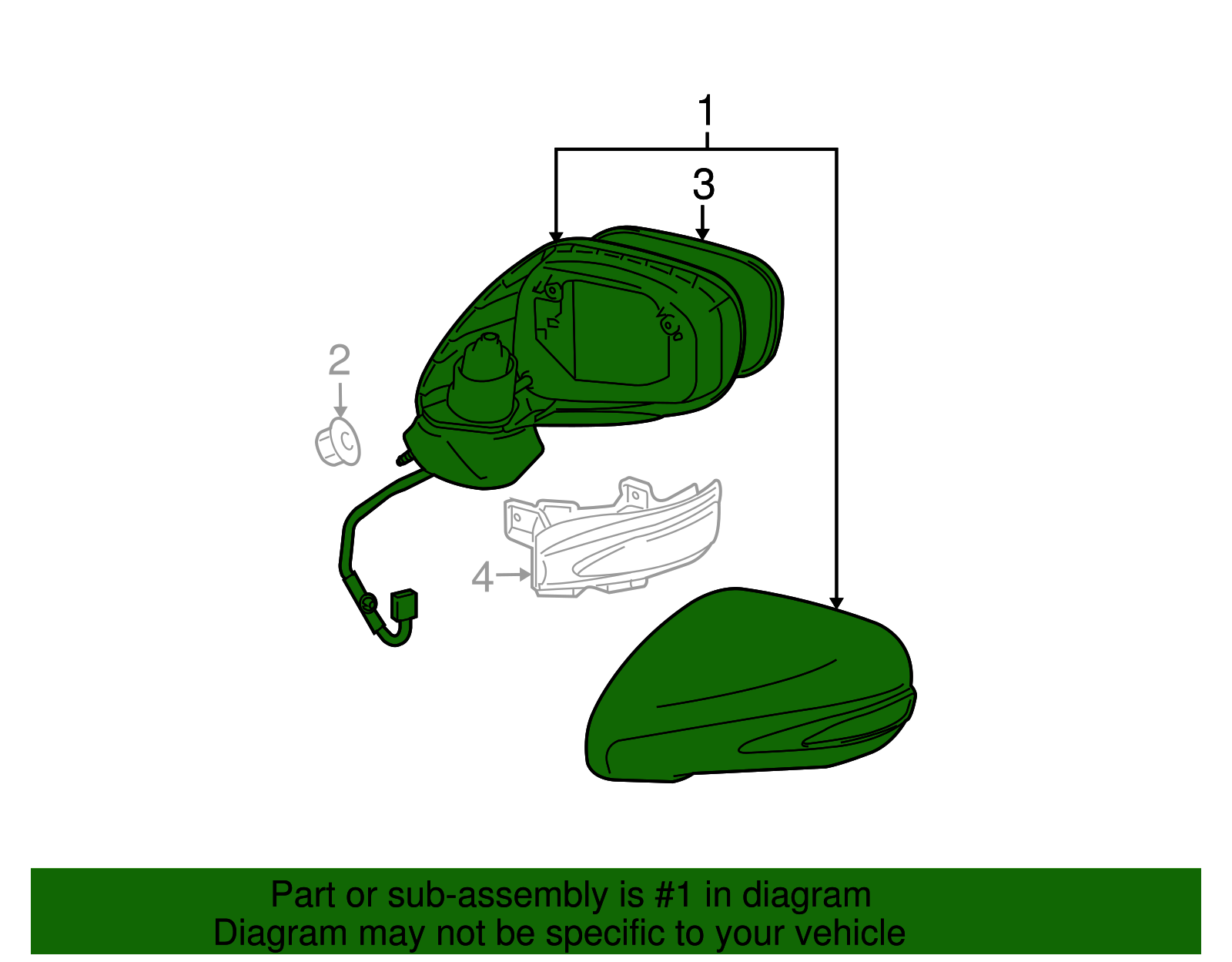 87940-53561-J3 - 2012-2013 Lexus - Mirror Assembly | My L Parts