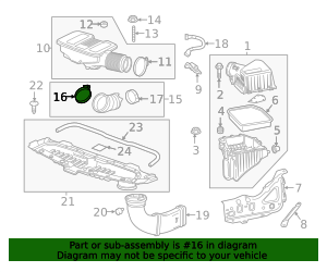 2019 GM Air Cleaner Outlet Duct Clamp 84372599 GM | GMPartsDirect.com