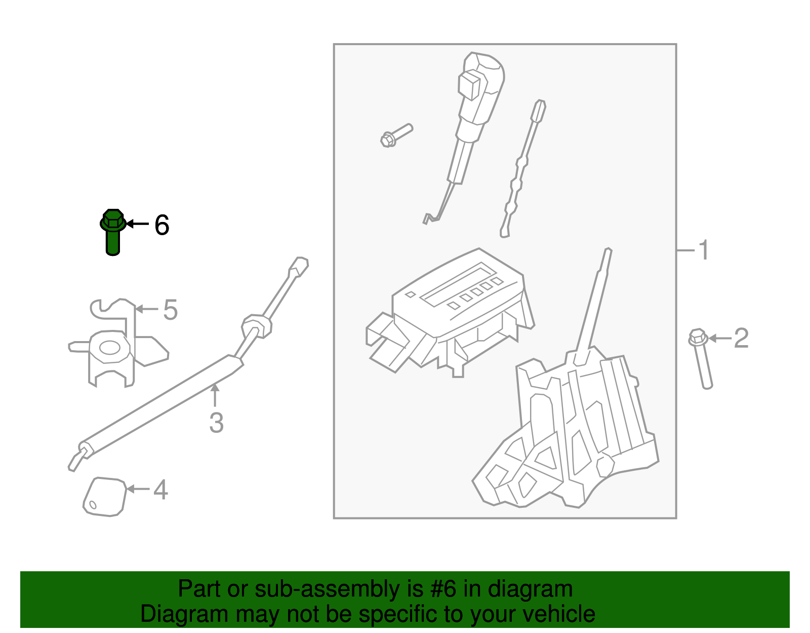 2008-2023 Ford High Note Horn Screw W500223-S437 | Discount Ford Auto Parts
