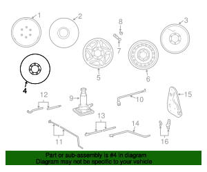 42611-04041 - Wheel Alloy 15x7 - 1997-2002 Toyota | OEM Genuine Toyota ...