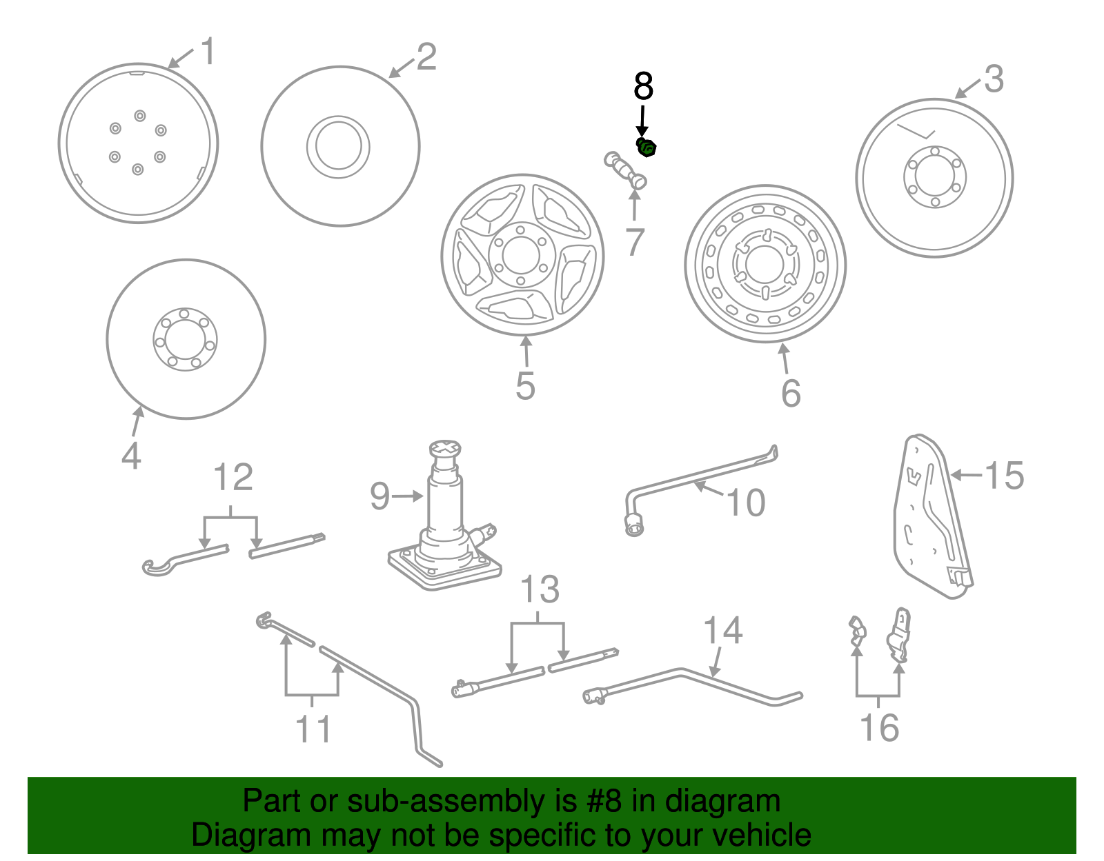 1990-2000 Toyota Wheel Lug Nut 90942-01077 | Toyota Parts Center