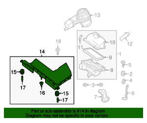 16554-4RA0A - Intake Duct - 2016-2023 Nissan Maxima | Nissan OEM Parts ...