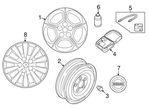 Wheel Cover - Nissan (40315-3NF0B) | TascaParts