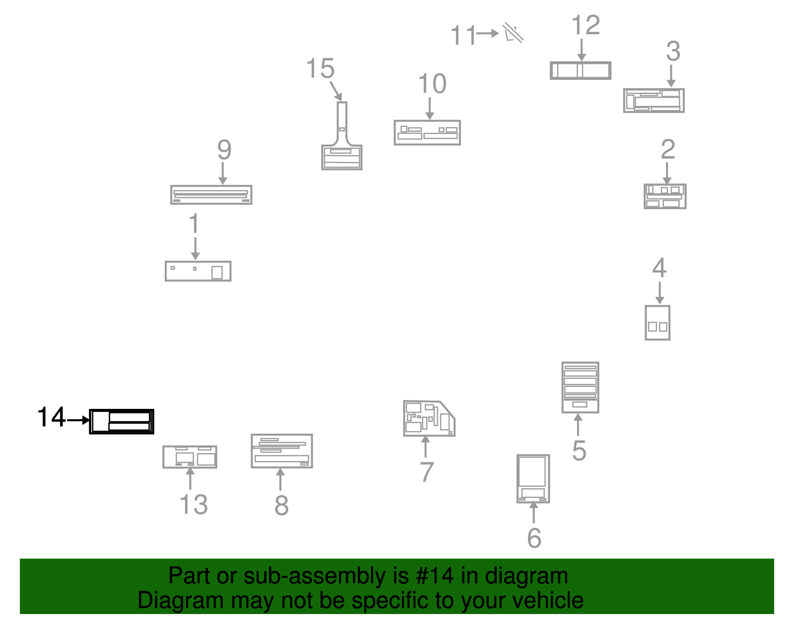 22737381 - Air Conditioning Refrigerant Warning Label 2007-2014 GM ...