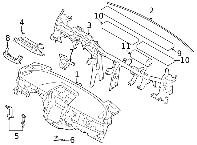 2020-2023 Subaru Instrument Panel 66040AN00A | Subaru Parts For You