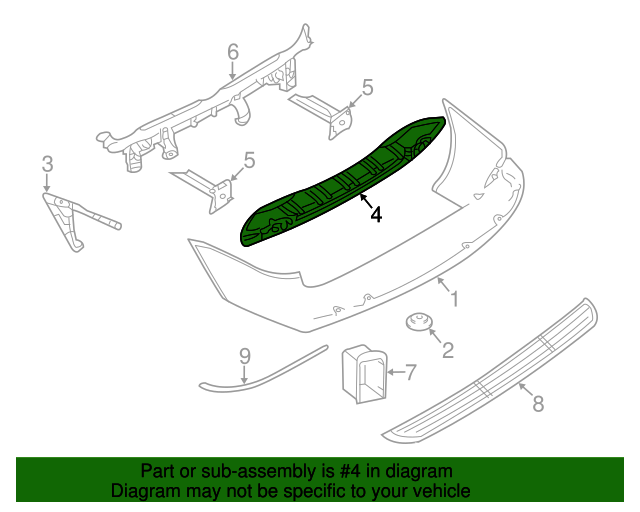 2004-2007 Mopar Bumper Cover Reinforcement 5113012AB | TascaParts.com