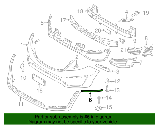 2011-2016 Kia Sportage OEM NEW 11-16 Kia Sportage Moulding Assy Frt ...