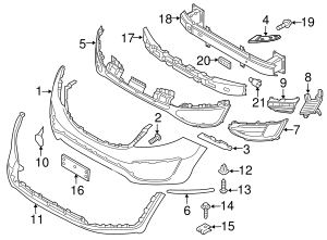 2011-2016 Kia Sportage OEM NEW 11-16 Kia Sportage Moulding Assy Frt ...