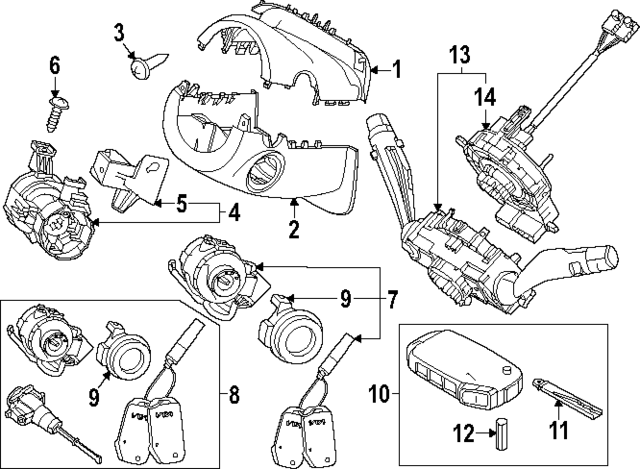 2023-2024 Kia Niro Key 81996-K0000 | Kia Parts Direct