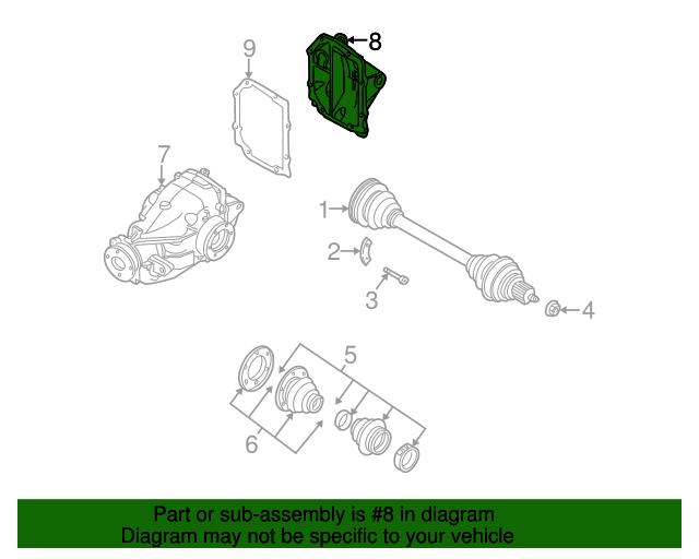 Genuine BMW 33-11-7-531-403 | Axle Cover | FREE Shipping on Most Orders ...