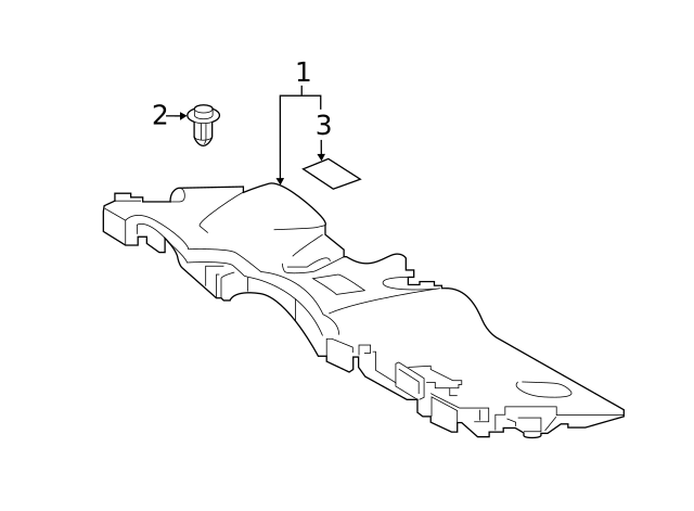 16681-F0020 - Radiator Support Access Cover (Upper) - 2019-2020 Toyota ...